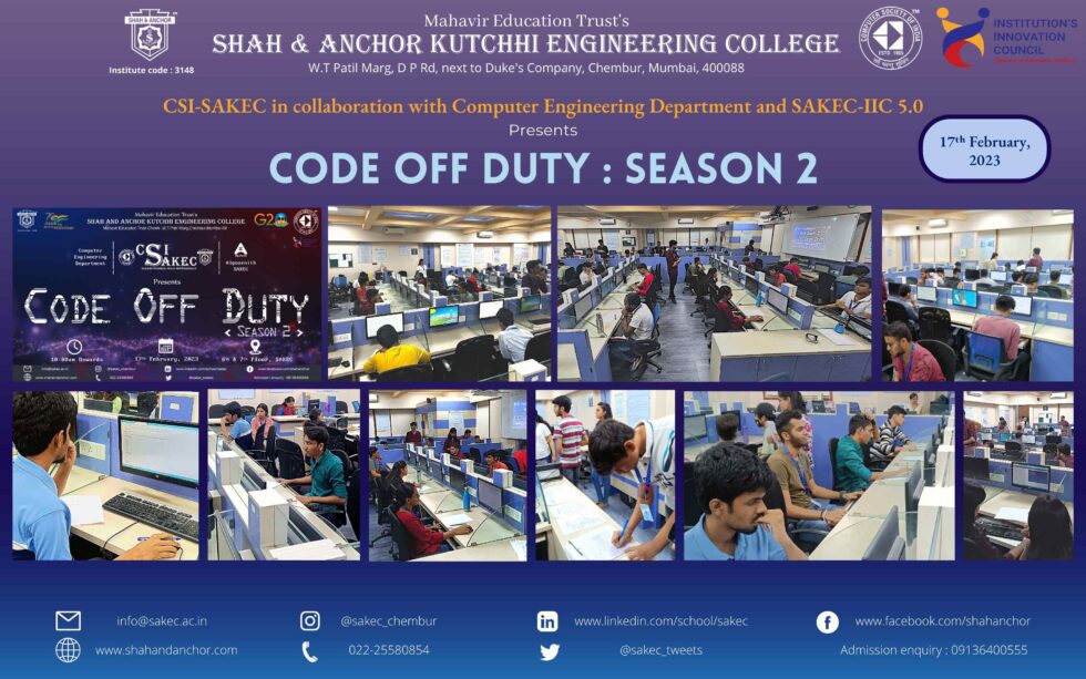 Computer Society of India (CSI) Shah & Anchor Kutchhi Engineering College