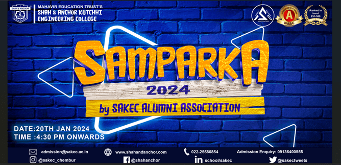 SAMPARKA 2024 Shah & Anchor Kutchhi Engineering College