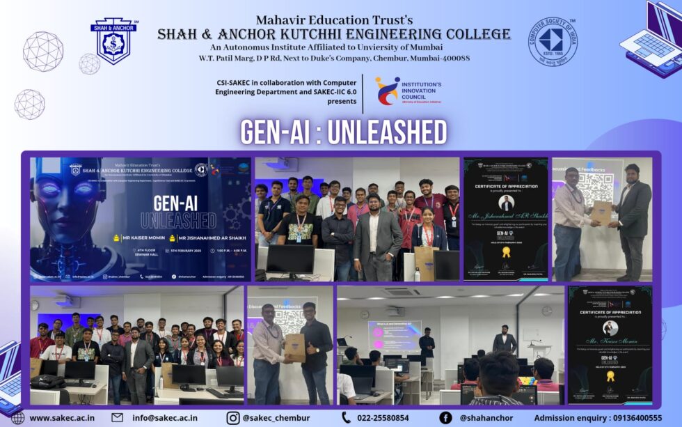 GenAI: Unleashed Shah & Anchor Kutchhi Engineering College