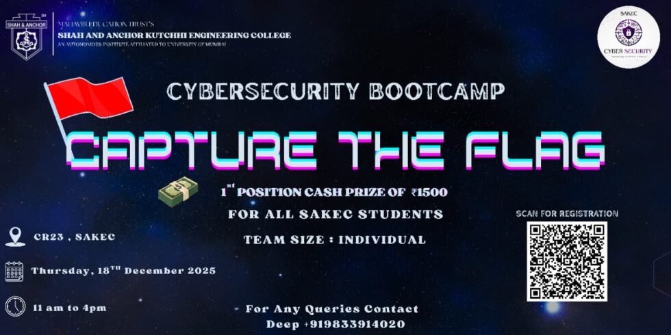 SAKEC Sentinel: Capture the Flag Challenge! AY: 2025-26 Shah & Anchor ...